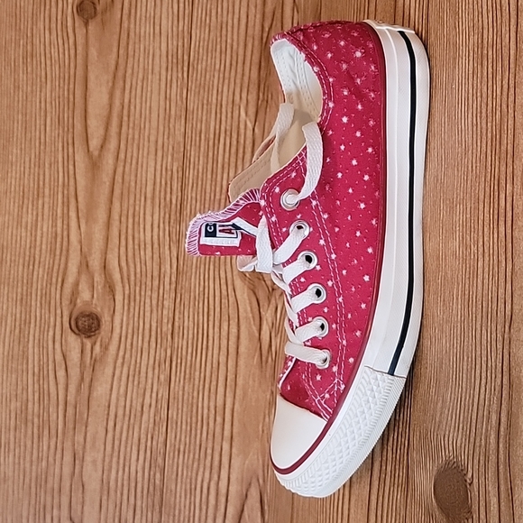 Converse | Shoes | Red Converse Chuck Taylor With Star Cut Outs | Poshmark